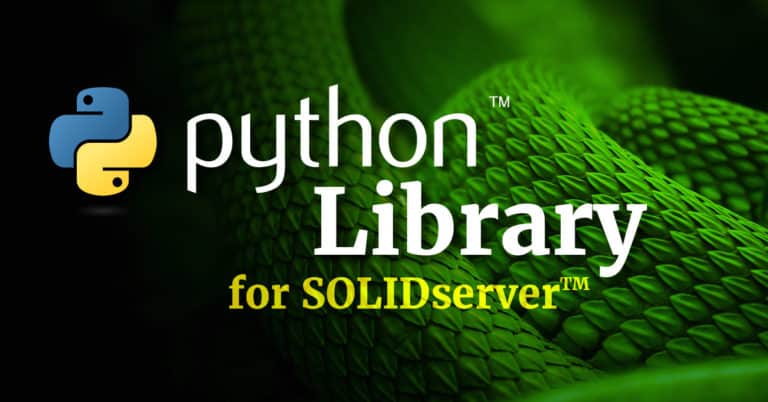 Python Library for SOLIDserver | EfficientIP