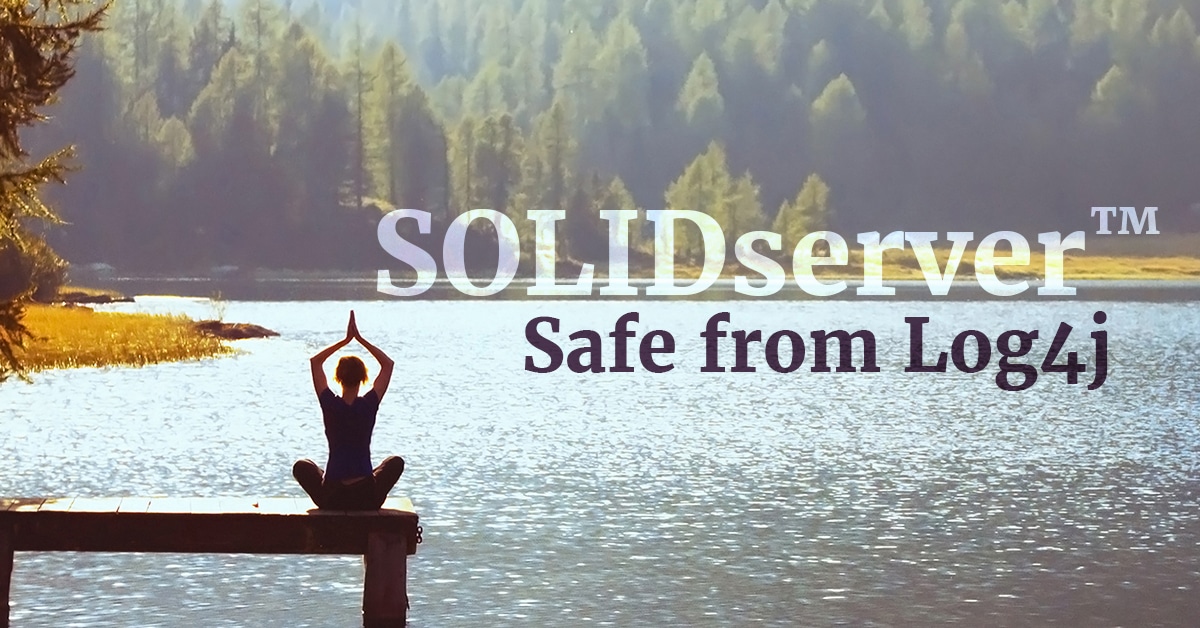 SOLIDserver Unaffected by Log4j Vulnerability | EfficientIP
