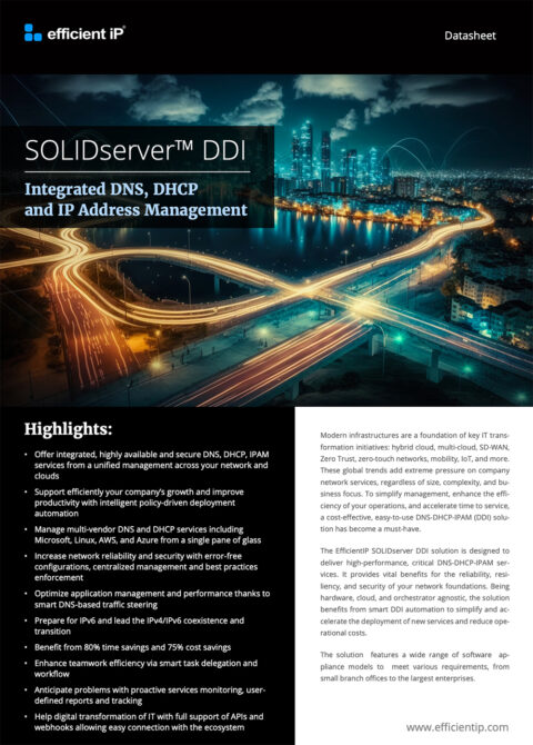IPAM for Microsoft | DNS & DHCP Management for Windows| EfficientIP
